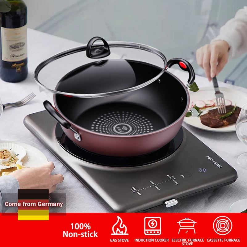 Thickened Composite Bottom Diamond Non-stick Pot Soup Pot Induction ...