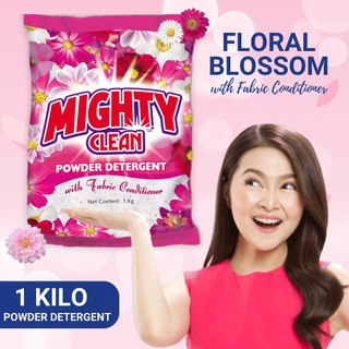 Mighty Clean Powder Detergent Floral Blossom - Powder (Pink) - 1 kilo ...