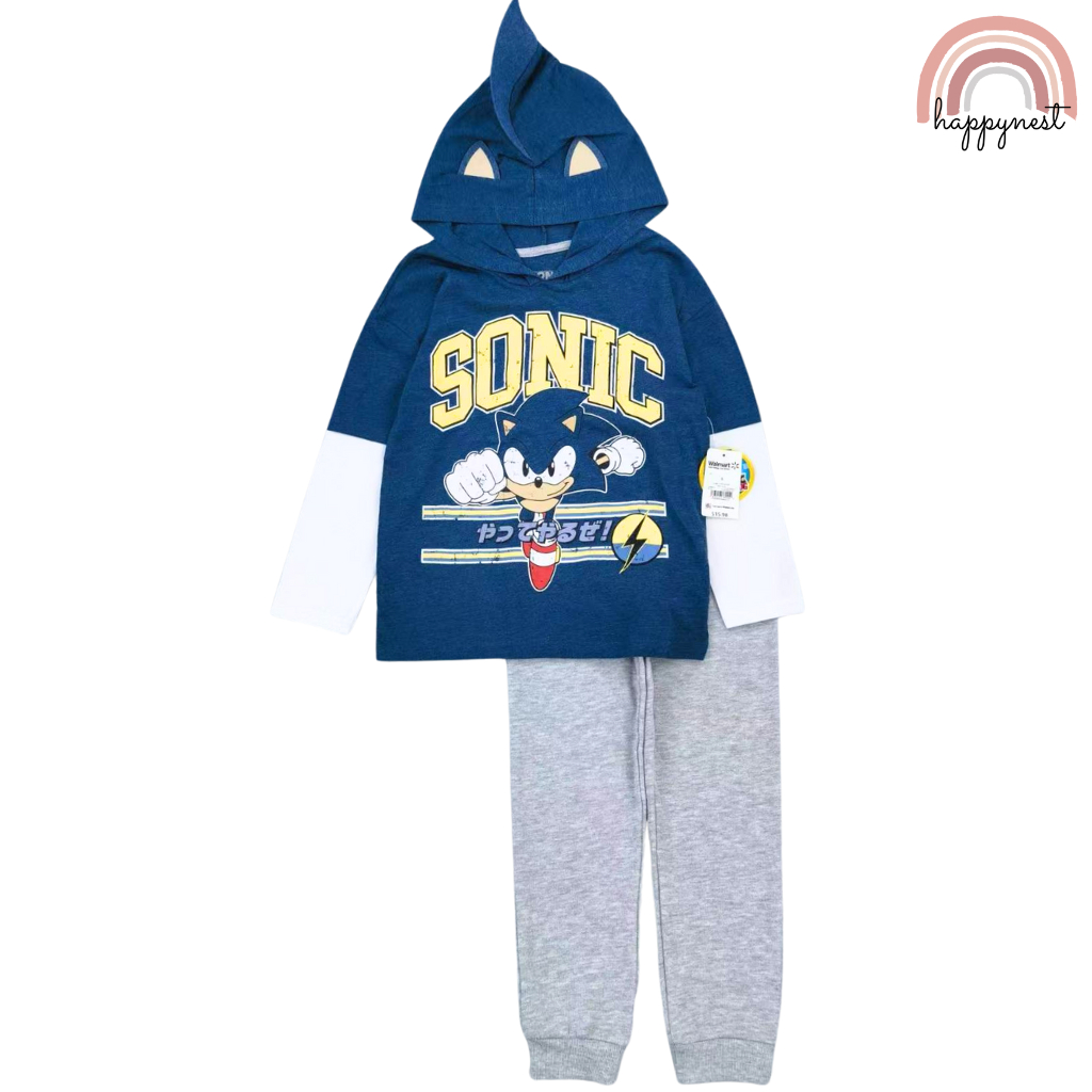 Happynest Sonic Hedgehog Sega Hoodie Tracksuit Jogger Set Terno OOTD 4 ...