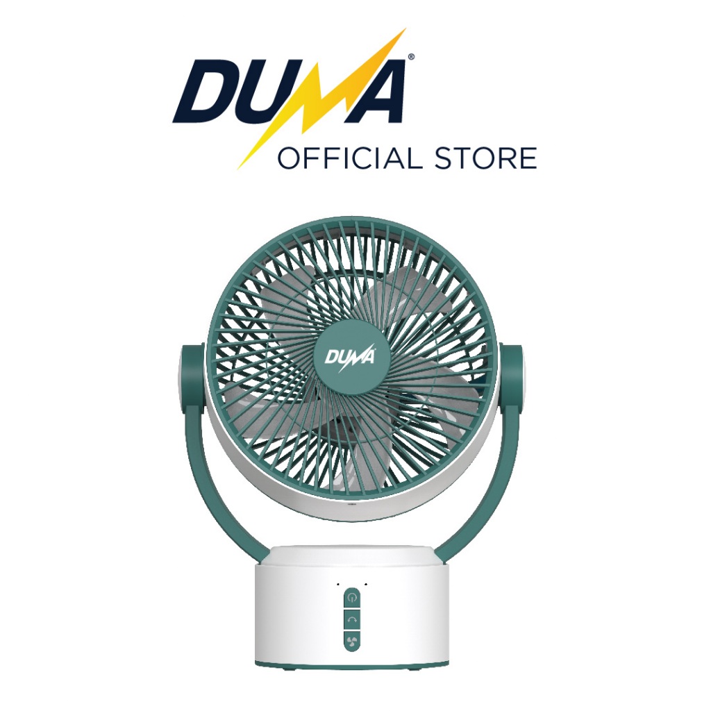 DUMA RECHARGEABLE FAN OSCILLATOIN 3 SPEED OPTION DESK FAN HOME OFFICE ...