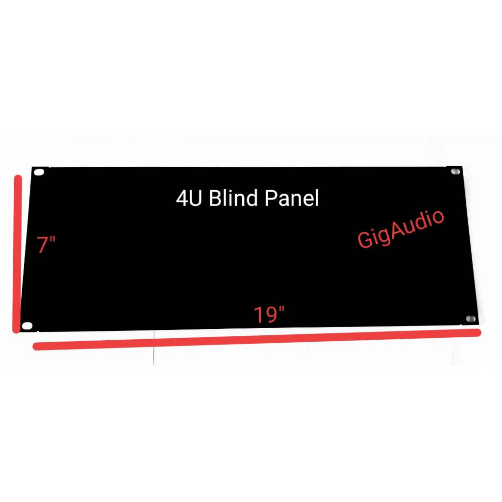 4U Blind Plate 7"x19" used for Flight Case Rack Mounting | Shopee ...