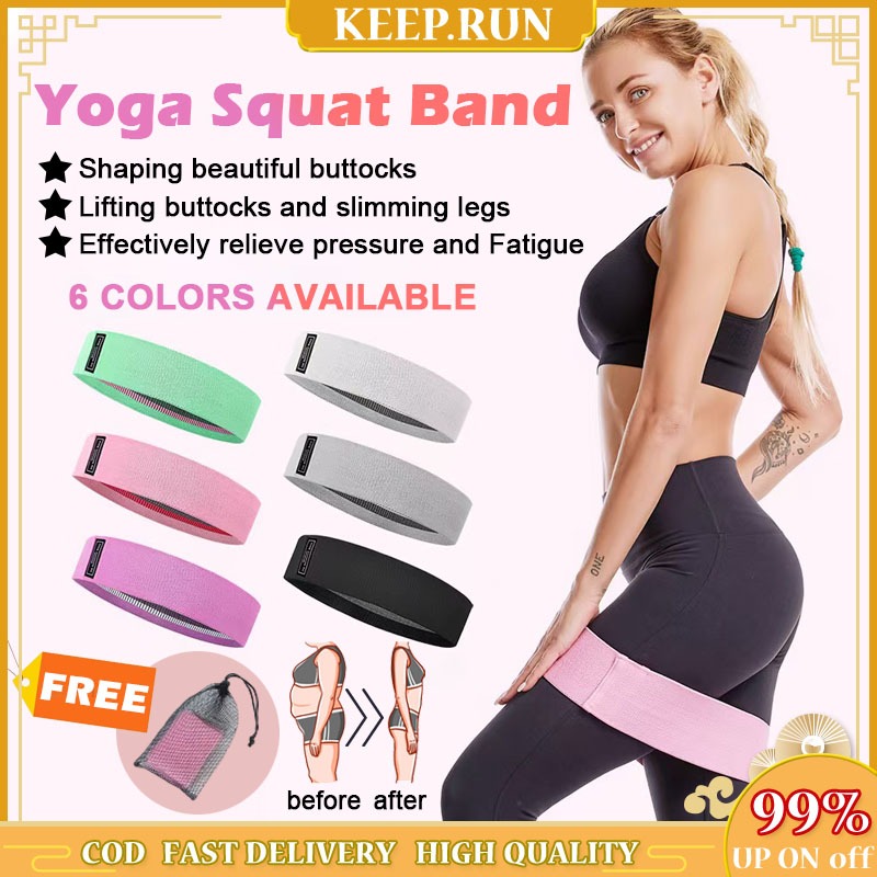 Yoga Pilates Resistance Bands Yoga Band Exercise Loops Latex Elastic ...