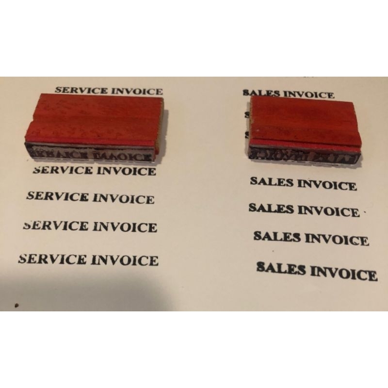 RUBBERIZED WOOD STAMP SERVICE / SALES INVOICE COMPUTERIZED STAMP ...
