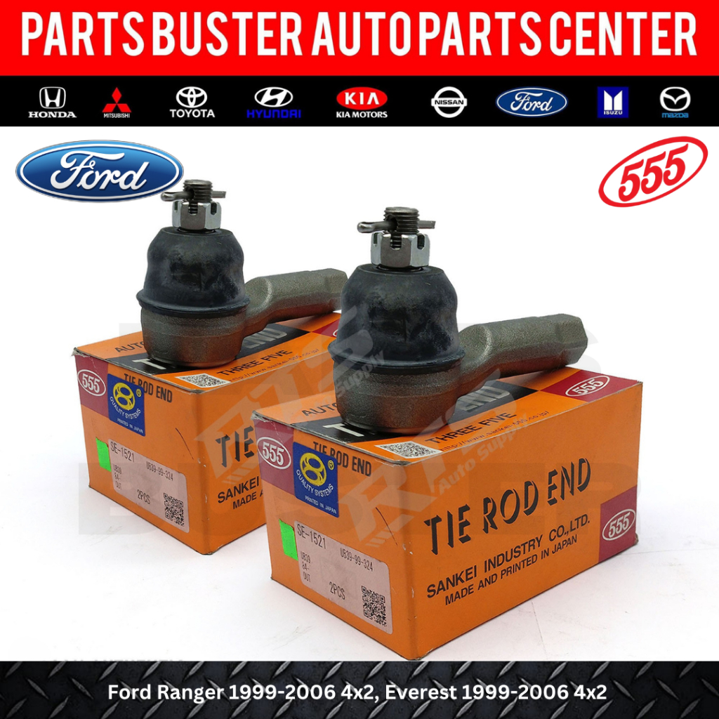 555 Tie Rod End Outer 2 pcs for Ford Ranger 1999-2006 4x2, Everest 1999 ...