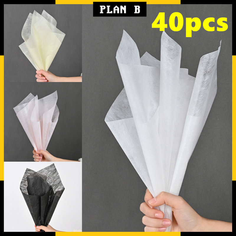 40pcs Wrapping Art Tissue Paper For Floral Bouquet Flower Valentine's ...