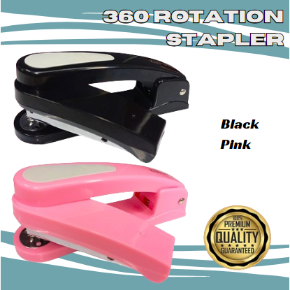 360 Swivel Stapler Rotation Heavy Duty 24/6 | 26/6 Size Staples - Pink ...