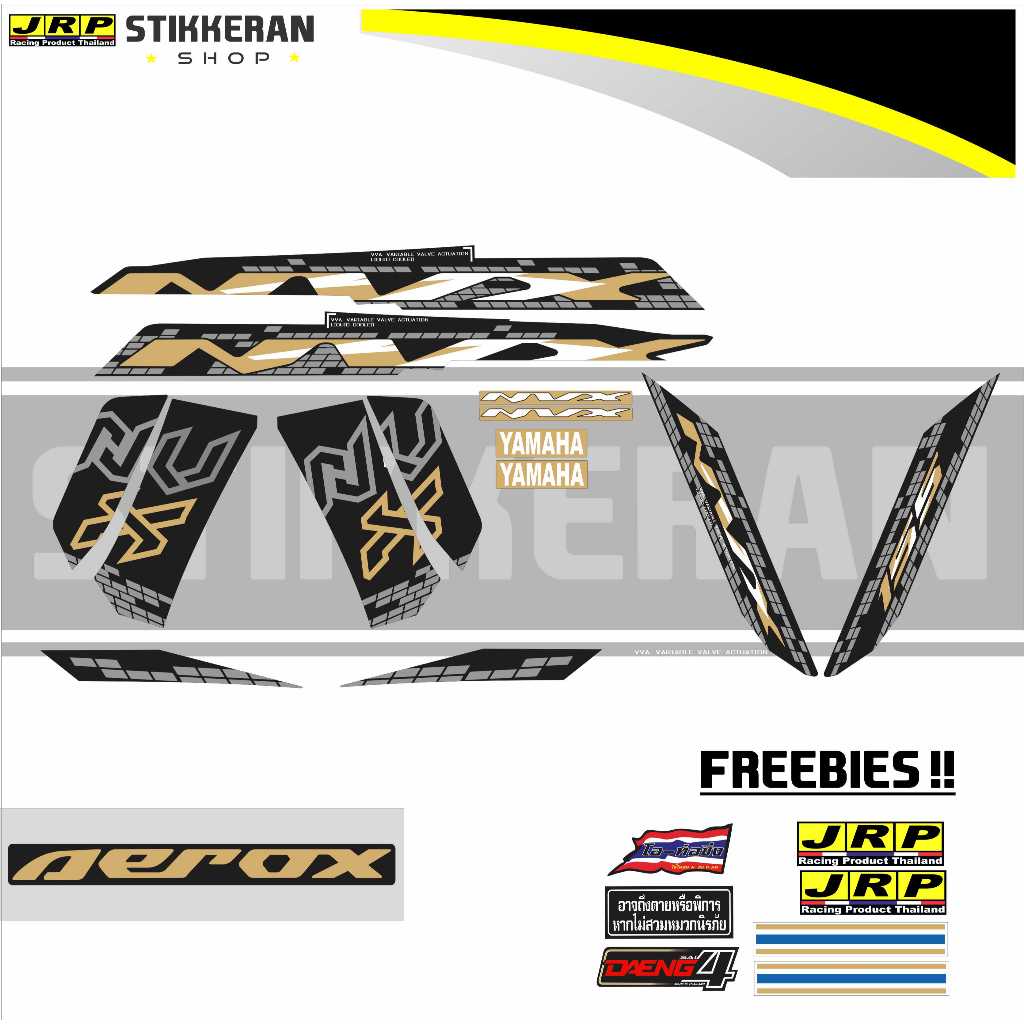 YAMAHA AEROX 155 V2 NVX 2024 LATEST DECALS | Shopee Philippines