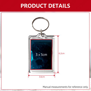 Quaff F2 Acrylic Keychain Rectangle Openable Photo Insert Key Chain ...