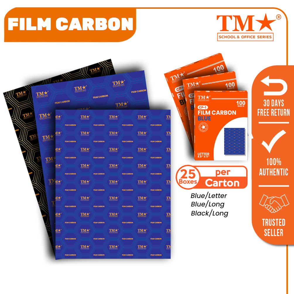 TM 25 boxes Film Carbon 100's (CP-100 SHEETS) | Shopee Philippines
