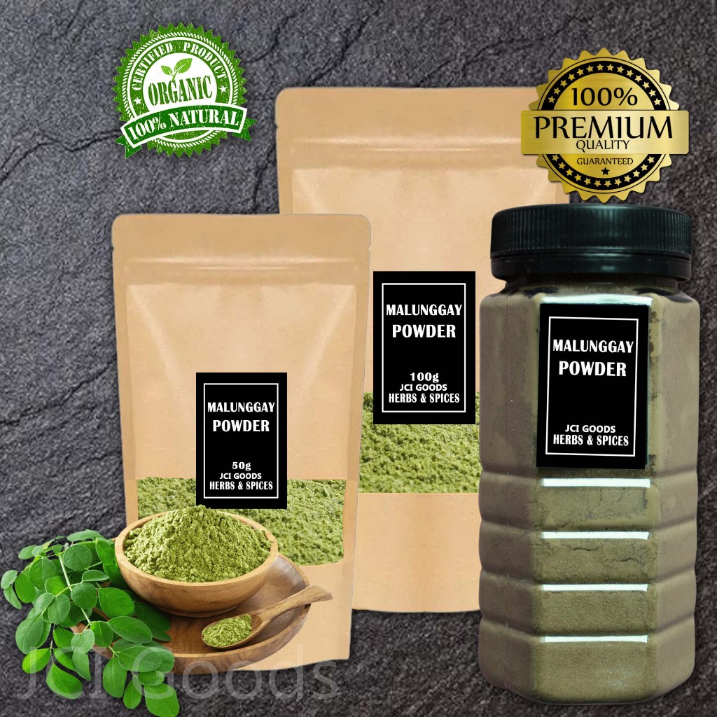 MALUNGGAY POWDER Herbs and Spices 200ml/100g/50g | Shopee Philippines