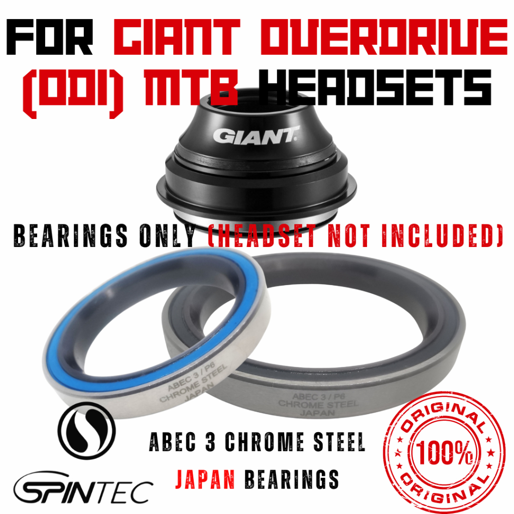 GIANT OVERDRIVE (OD1) MTB Headset Chrome Steel JAPAN Bearings from ...