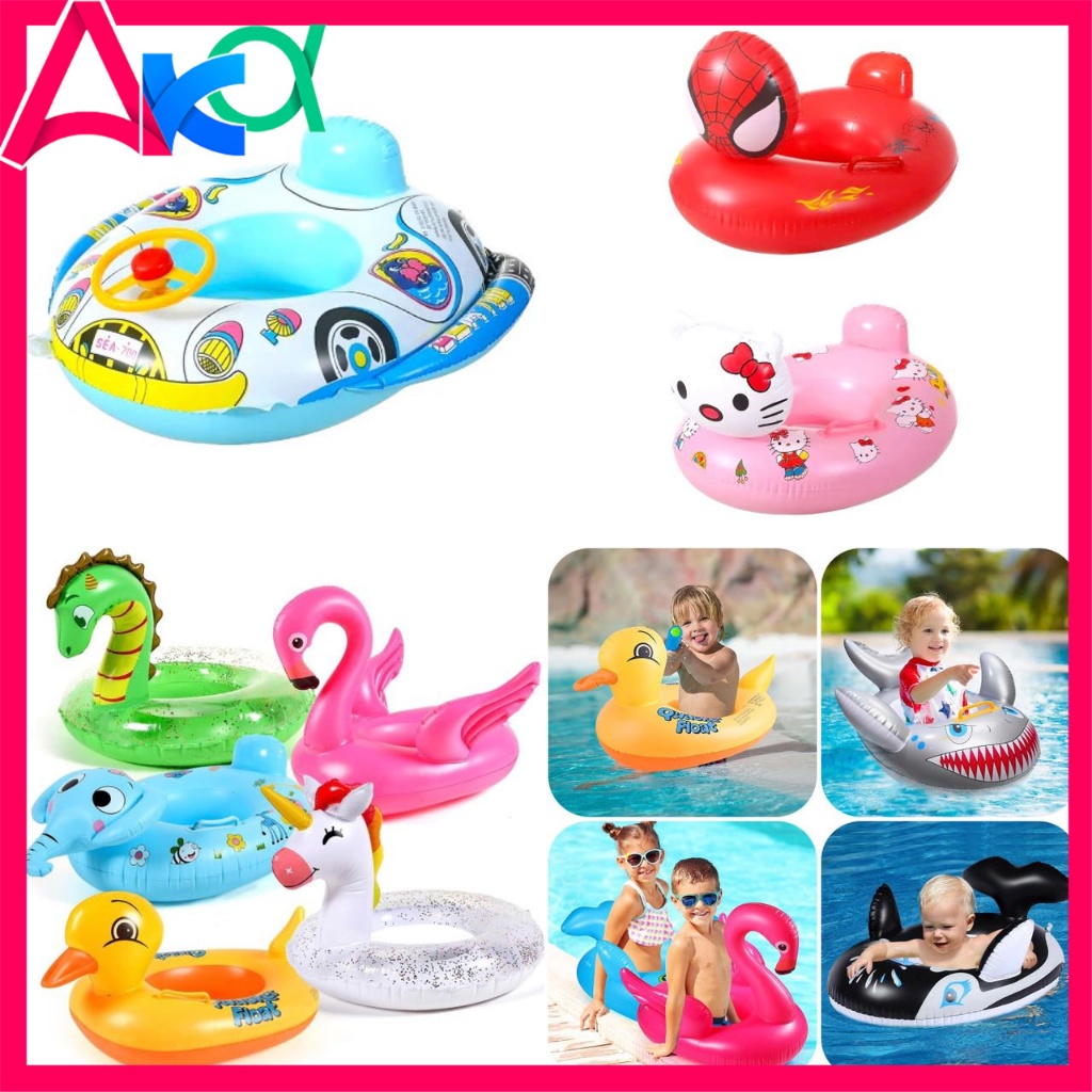 inflatable swimming ring floater cartoons swim ring floats for kids ...