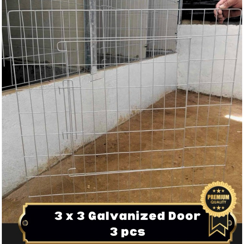 3x3 Galvanized Door for DIY cage (3pcs) / Premium Quality | Shopee ...