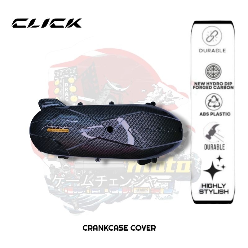 NEW!! Honda Click v2,v3 hydro dip carbon crankcase cover | Shopee ...