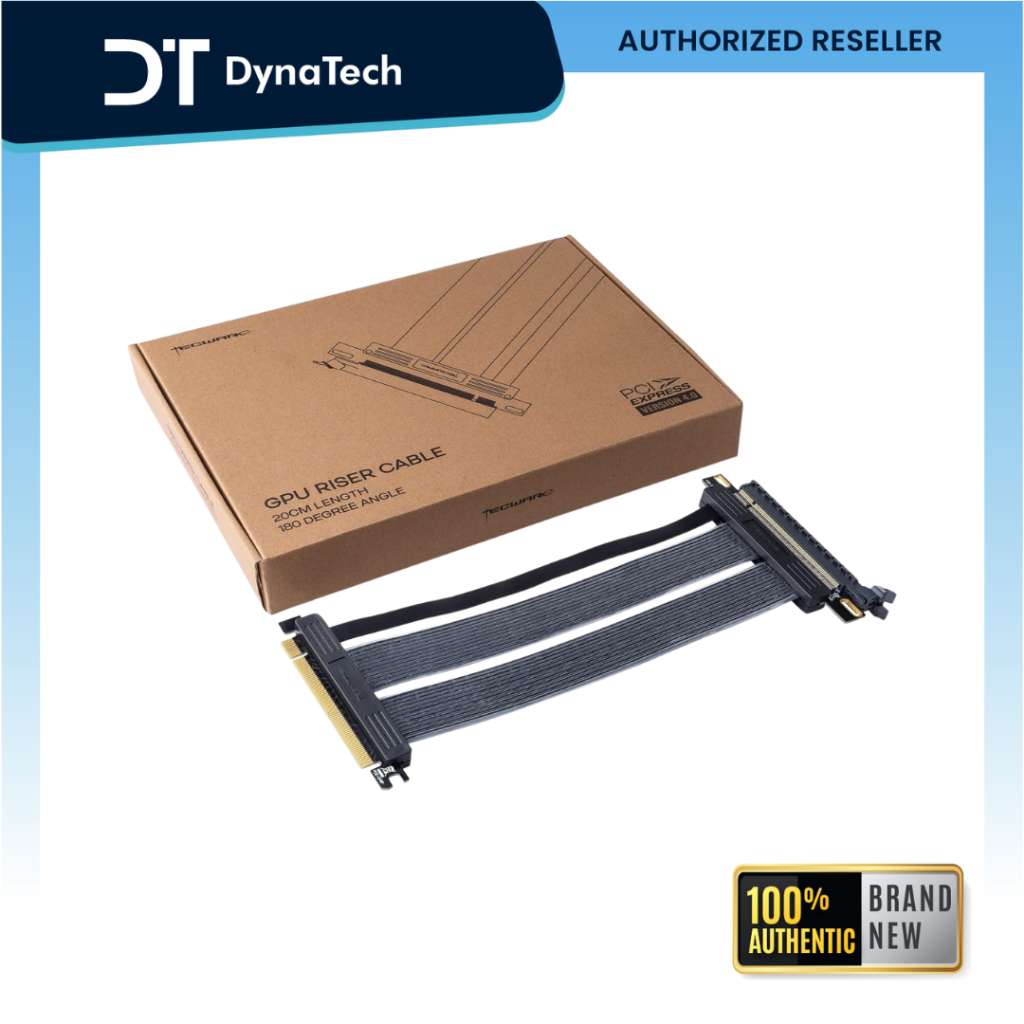 Tecware GPU PCIE Riser Cable 4.0 20cm 180 Degree Angle | Shopee Philippines