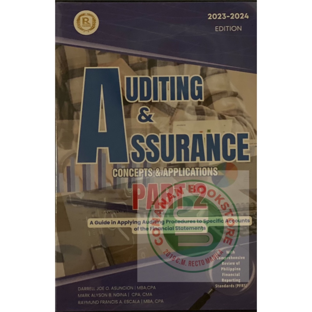 Auditing And Assurance Concepts And Applications Part 1 By Asuncion Ngina