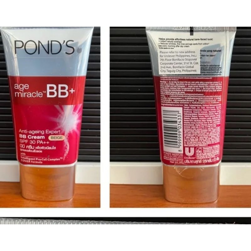 Pond's BB+CC spf30+++light &beige | Shopee Philippines