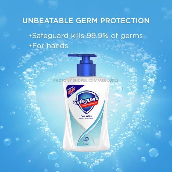 Safeguard Liquid Hand Soap Original Pure White 225ml als21207 | Shopee ...
