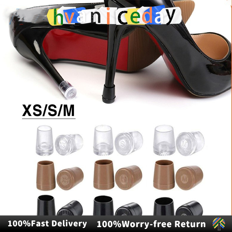 3Pair Outdoor High Heel Protectors Anti-Slip PVC Stiletto Covers Noise ...