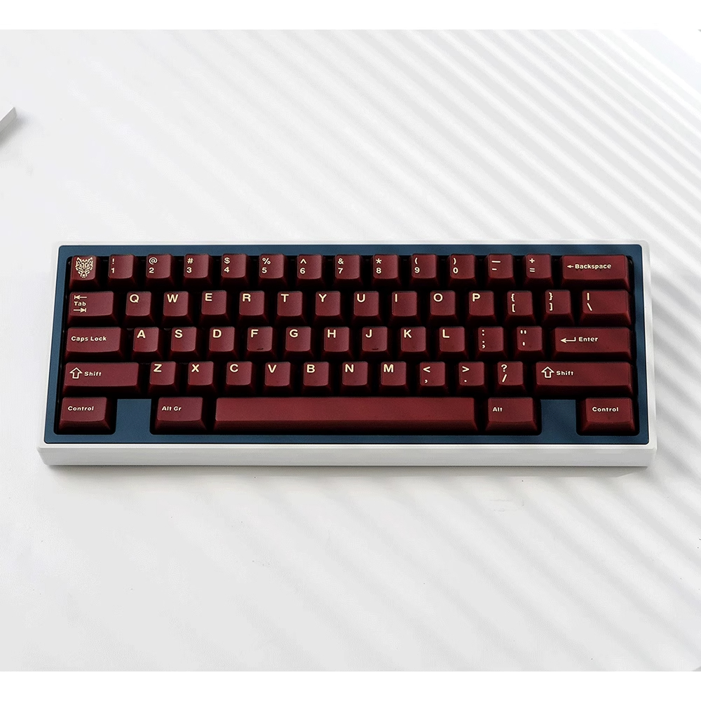 Ice Crystal Red R2 101 Keys ABS Doubleshot Cherry Profile Keycaps Set ...