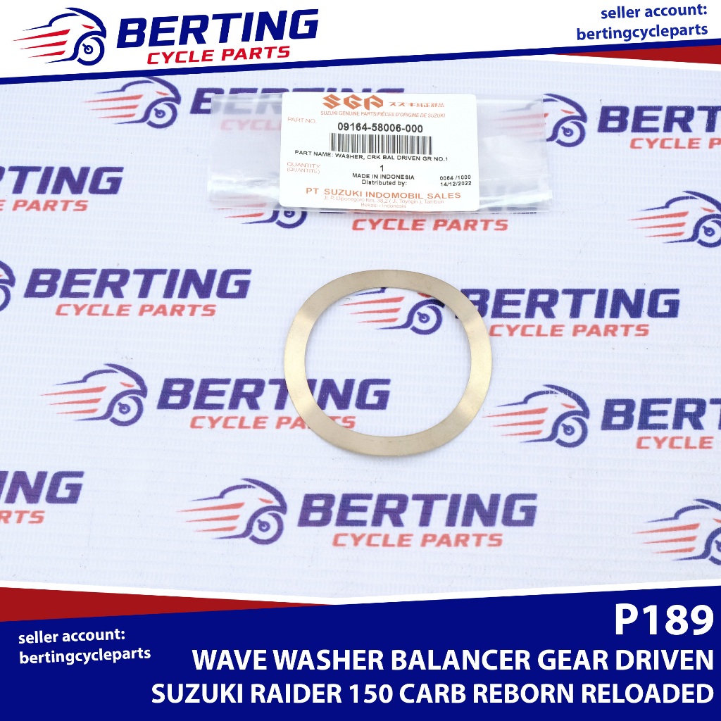 SGP WAVE WASHER BALANCER GEAR DRIVEN Suzuki Raider 150 Carb Reborn ...