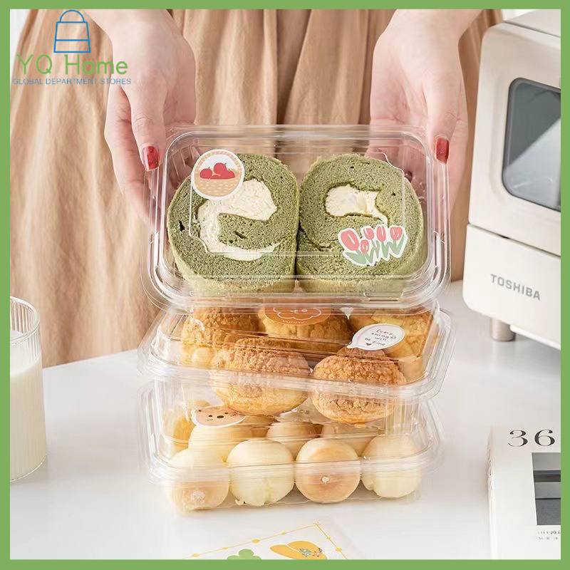 50Pcs Transparent flip Queen roll cake baking dessert cake roll ...