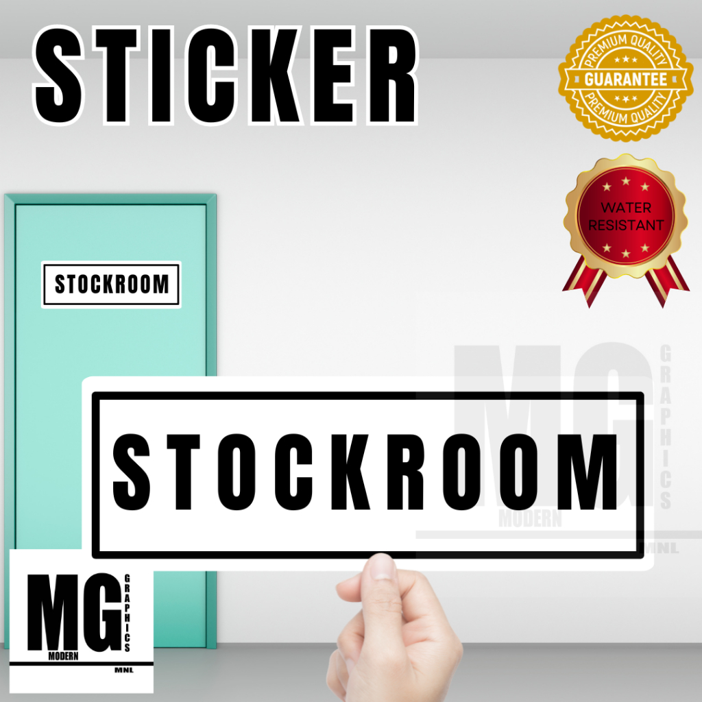 Modern Graphics Department Signs Sticker (10 x 2.5 inches) Non-Fade ...