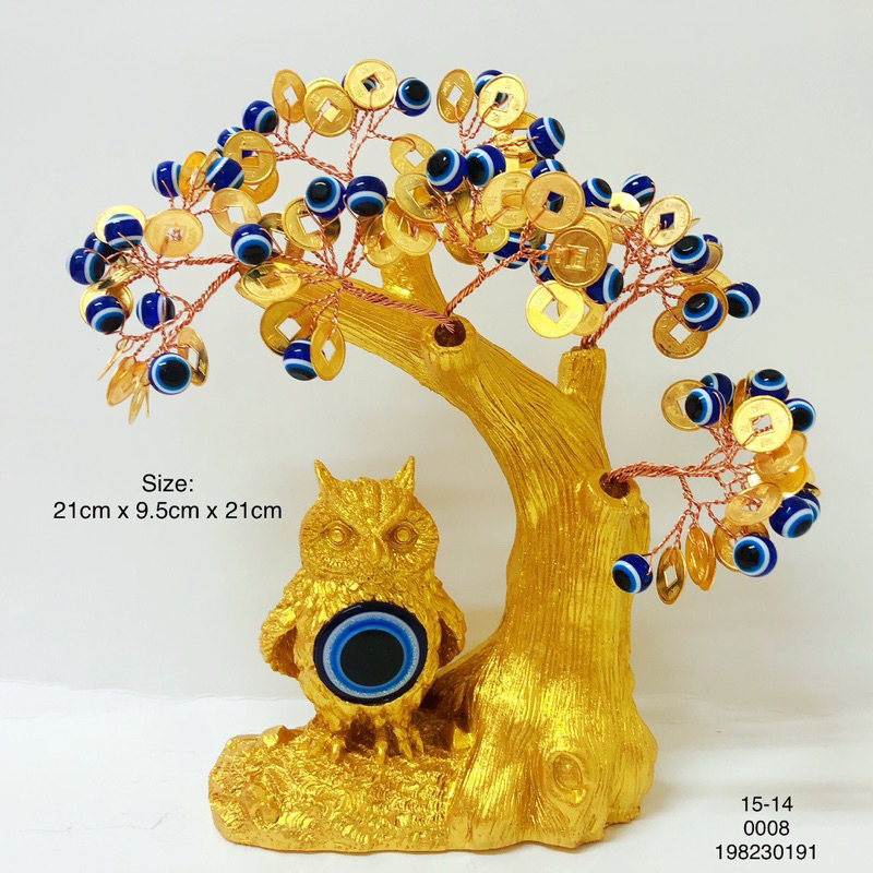 Money Tree Wealth Coin Lucky Protection Evil Eye Tree Wealth Tree with ...