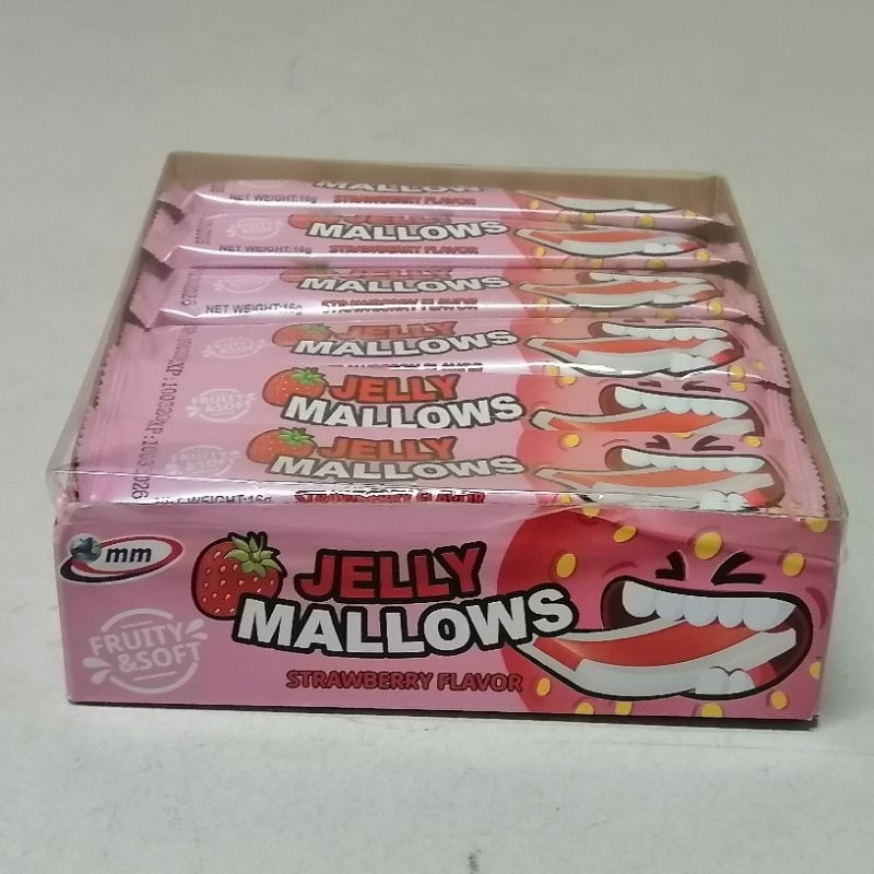 Jelly Mallows Strawberry Flavor 30pcs | Shopee Philippines