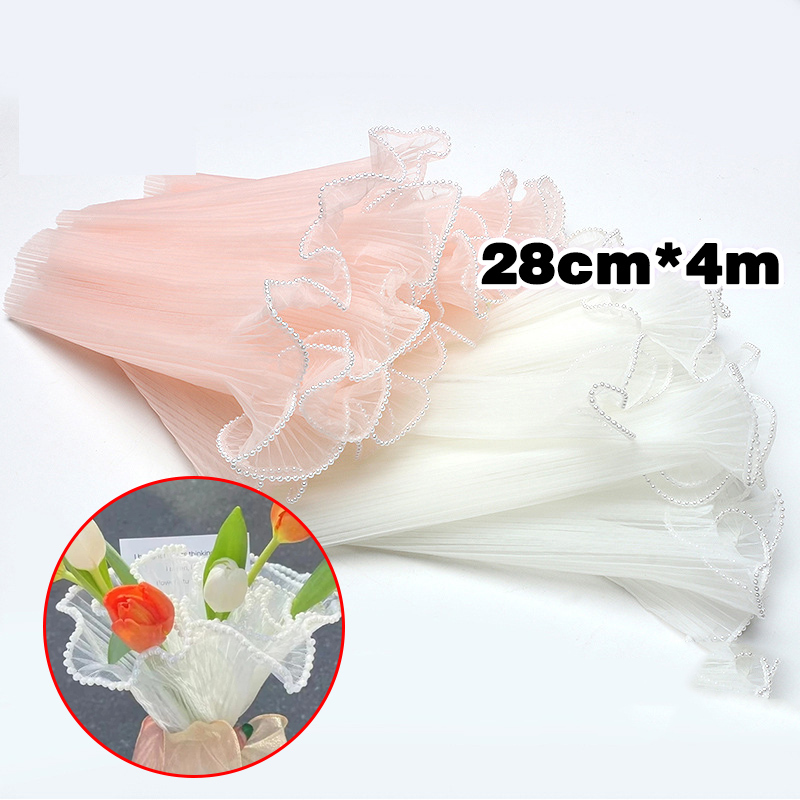 4.5 Meters Fresh Flower Wrapping Mesh Paper Bouquet Floral Packaging ...