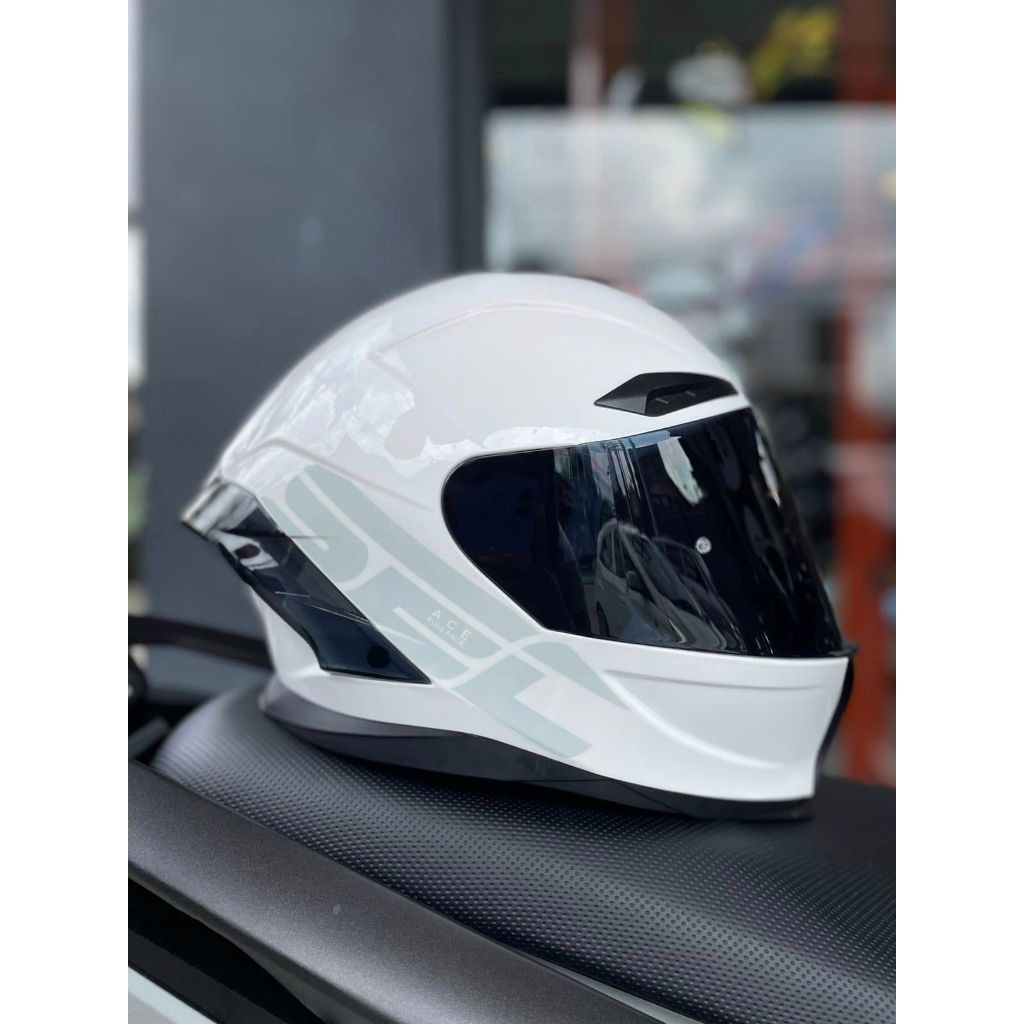 SEC Ace-Dual Visor Fullface Helmet | Shopee Philippines
