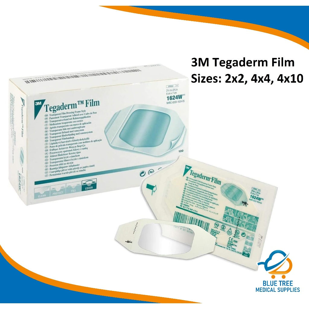 Tegaderm Film 3M Brand Sizes: 2x2, 4x4 and 4x10 (1 Piece) | Shopee ...