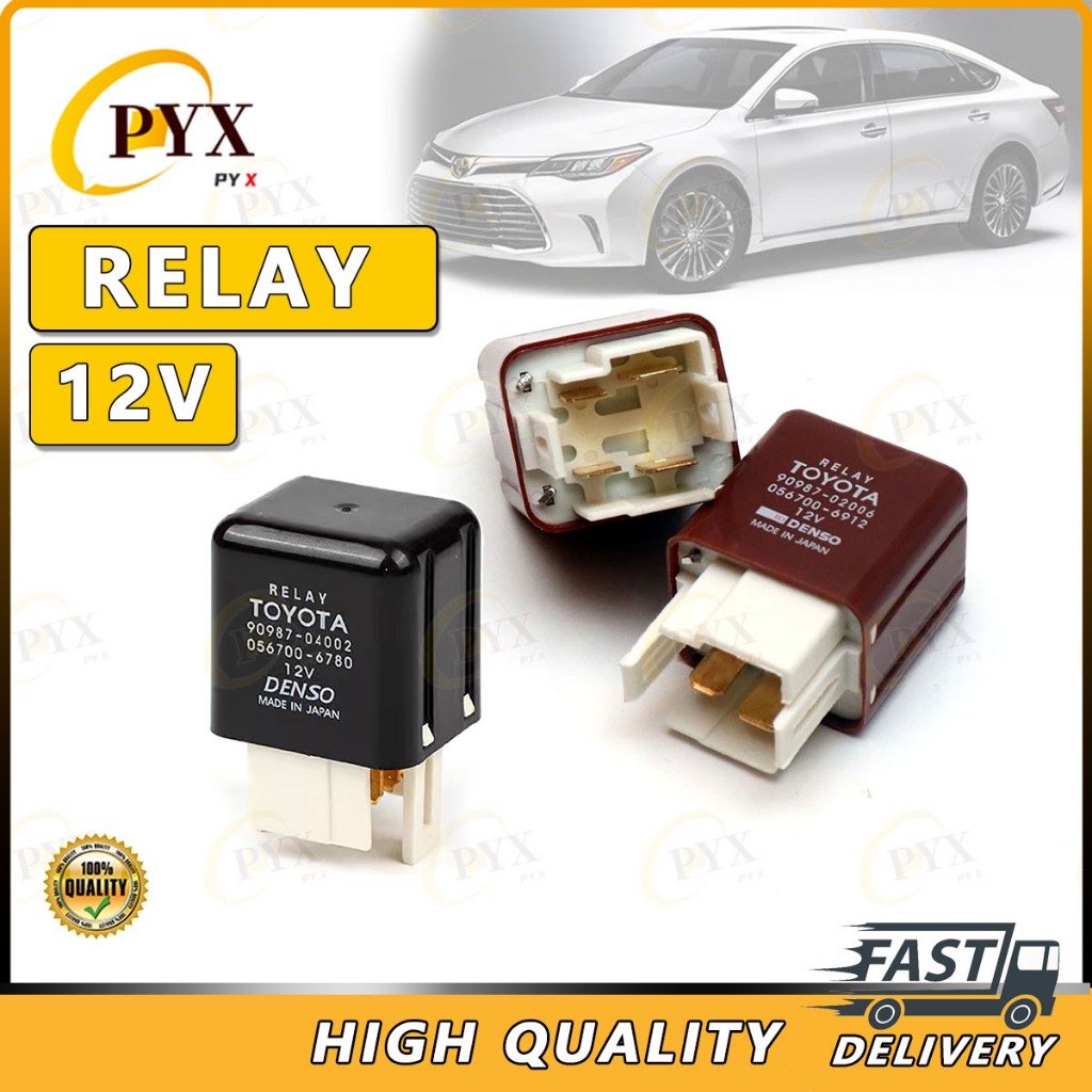 DENSO Power Relay 12V 4Pin 5Pin 90987-04002 056700-6780 For TOYOTA ...