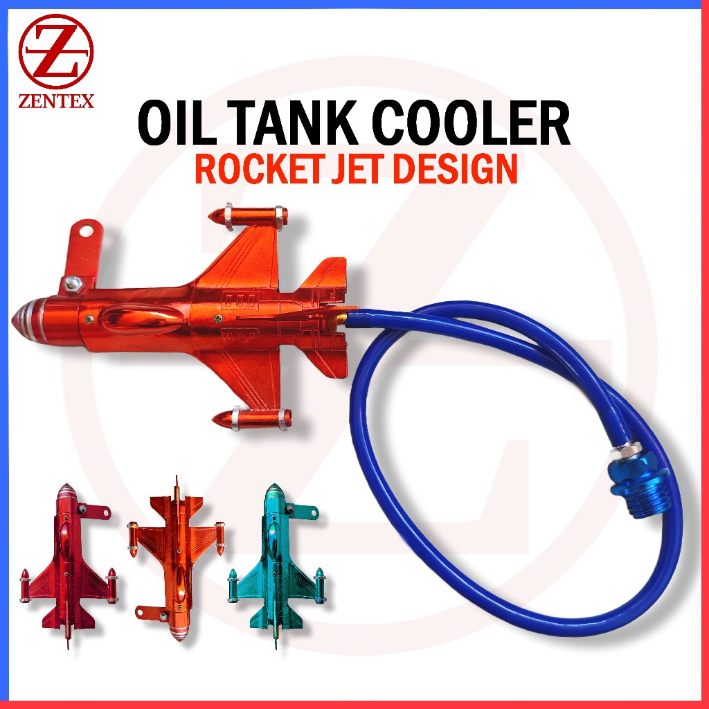 OIL COOLER JET DESIGN OIL TANK COOLER FOR MOTORCYCLE | Shopee Philippines