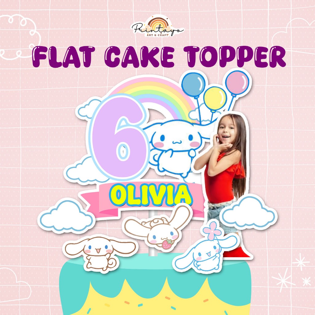 Cinnamoroll Cake topper | Shopee Philippines