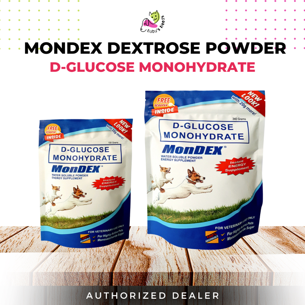 MONDEX DEXTROSE POWDER FOR PETS WITH FREE SCOOP DOG AND CATS ENERGY ...