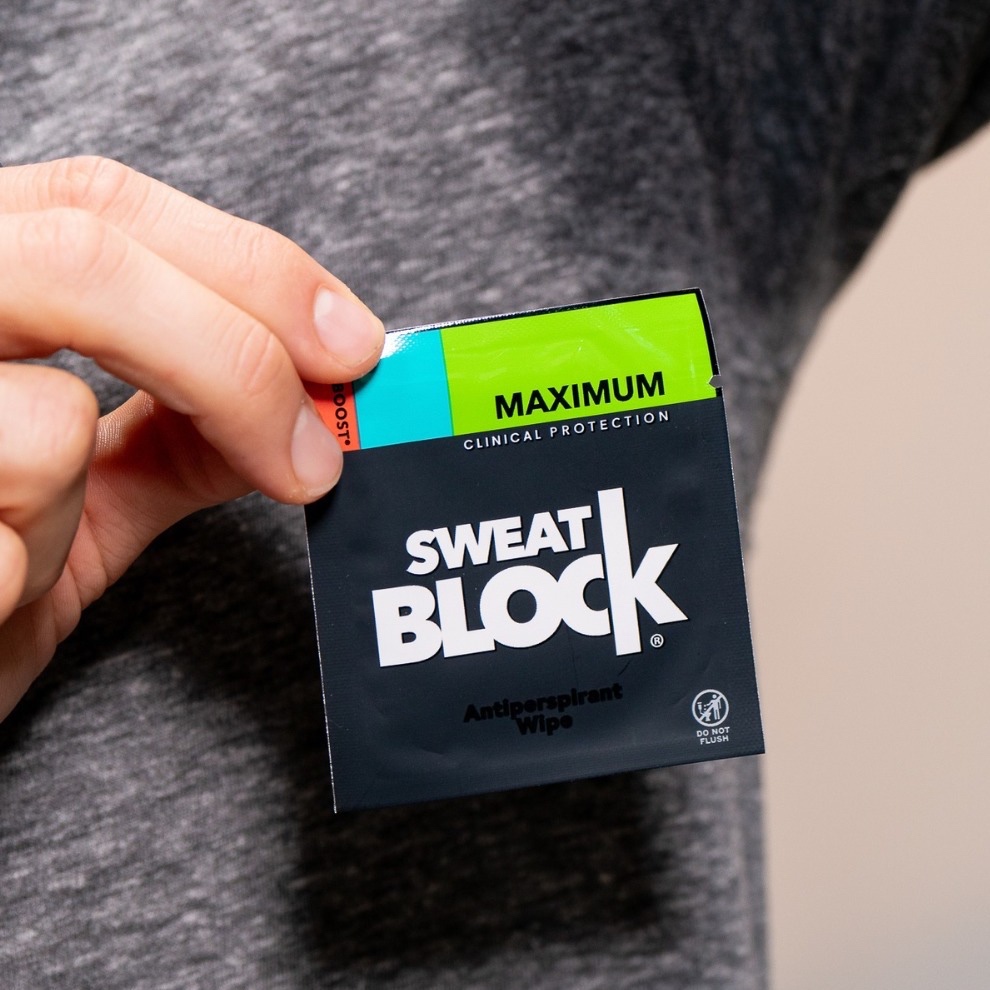 SweatBlock Clinical Strength DRIBOOST Antiperspirant Wipes (Authentic ...