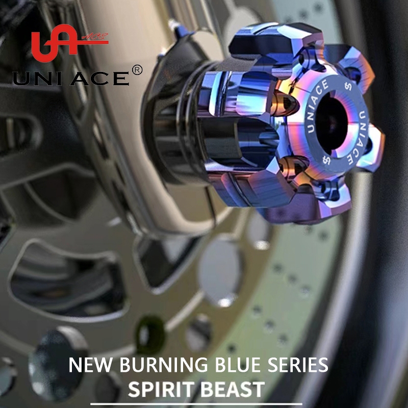 UNI ACE Motorcycle Axle Cap - Premium Aluminum Alloy Wheel Cap for All ...