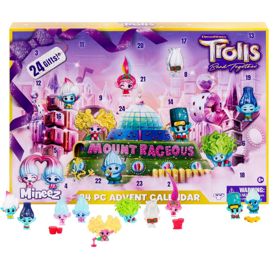 Moose Toys, Advent Calendar, DreamWorks Trolls Band Together Mineez ...