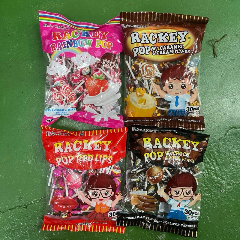 30pcs rackey lollipop / candy giveaways / lootbag fillers | Shopee ...