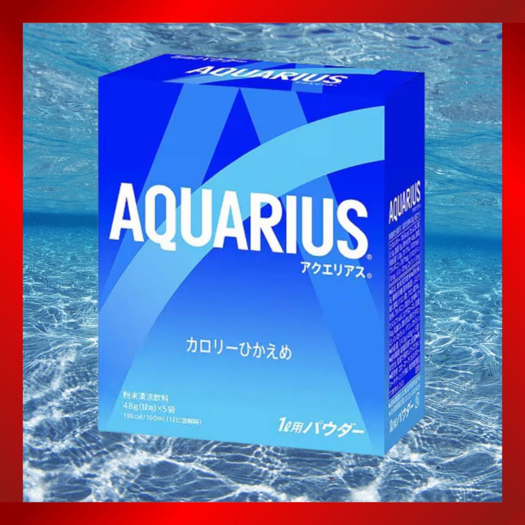 AQUARIUS Powder for 1L 48g x 5 bags /Powdered soft drink/【Direct from ...