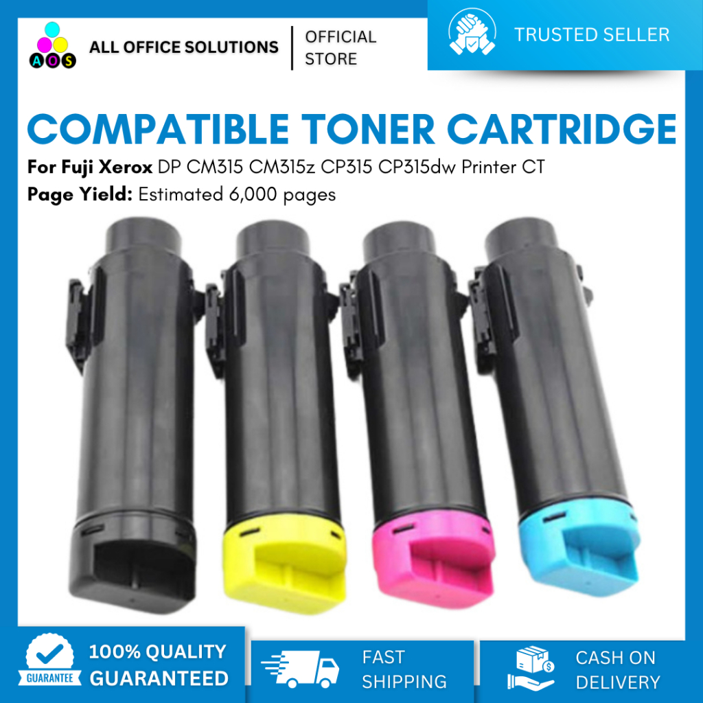 AOS Compatible Toner Cartridge Replacement for FujiXerox DP C325 ...