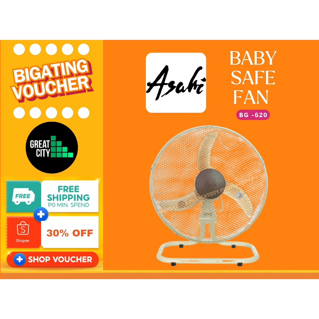 ASAHI Original Ground Fan/Child-Safety Fan BG-620 | Shopee Philippines
