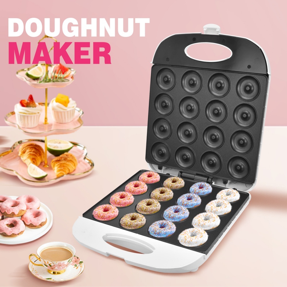 INHDBOX 16/12/2 Hole Mini Doughnut Maker Breakfast Waffle Machine mini ...
