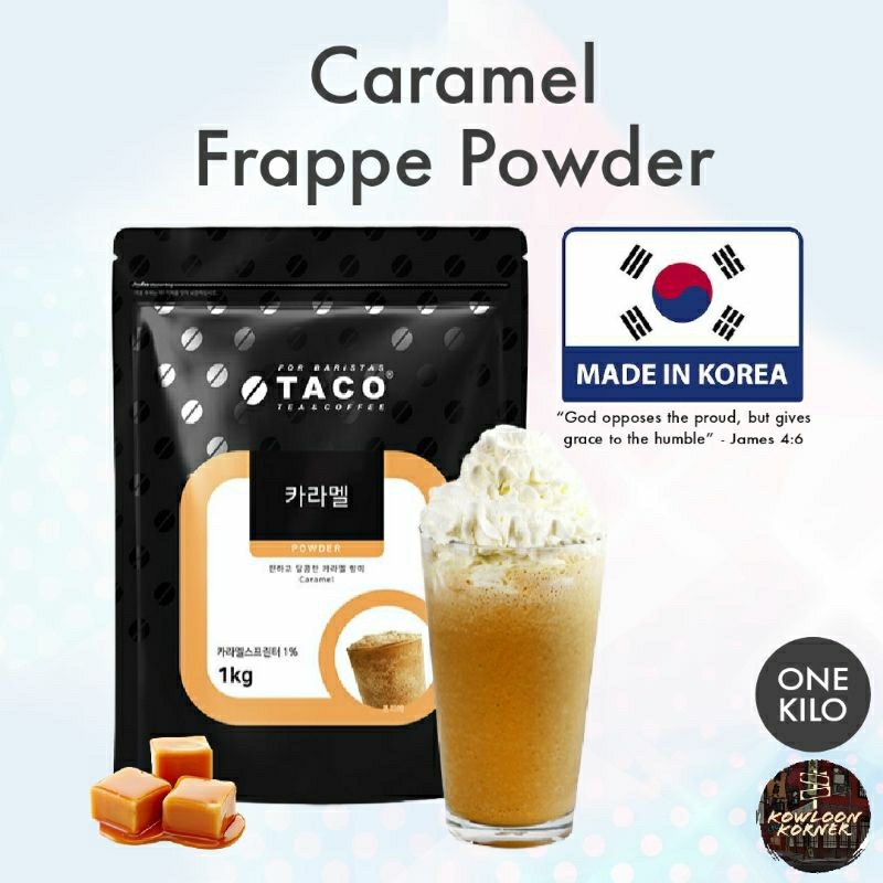 [Korea] TACO Cafe Caramel Frappe Powder 1KG | Shopee Philippines