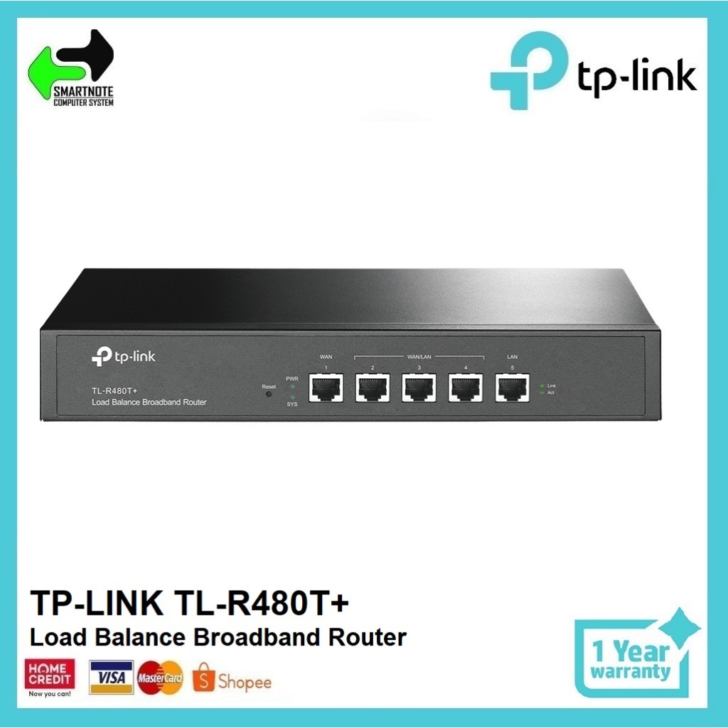 TP-LINK TL-R480T+ Desktop/Rackmount Load Balance Broadband Router ...