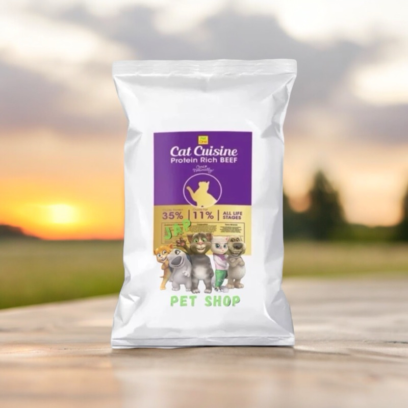 Pet One Cat Cuisine Protein Rich Beef All Life Stages 1kg | Shopee ...