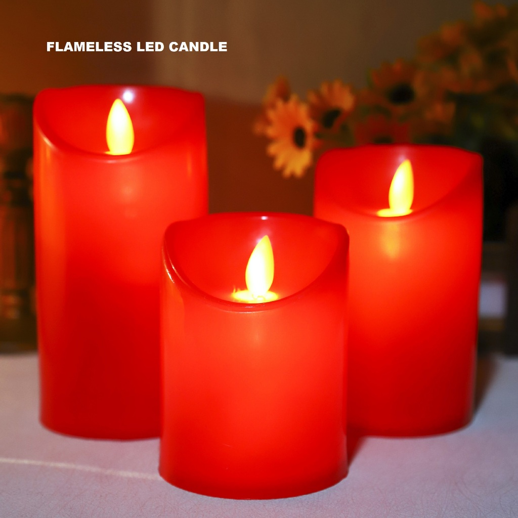 LED Flameless Candle Lights Electronic Tealight Lamps | Shopee Philippines