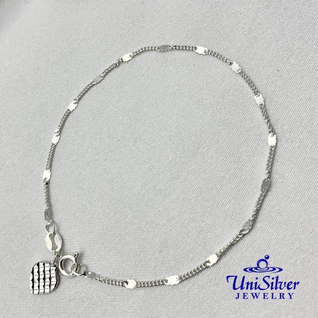 Unisilver 925 Sterling Silver Charmed Bracelet (LB1558H) | Shopee ...