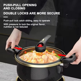 8L Lid Non Stick Soup Pot With Cover Big Soup Pot For Gas Stove Cooker ...